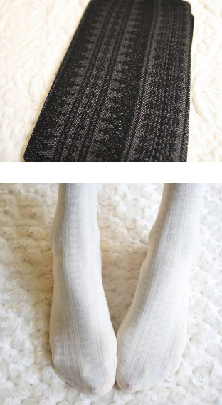 Sexy Lace With Floral Pattern Stocking on Luulla